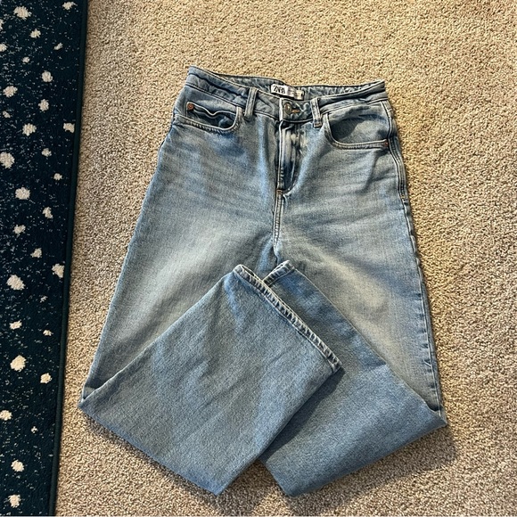Zara | Jeans | Zara High Rise Straight Leg Jeans | Poshmark